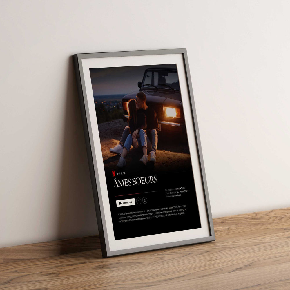 Affiche Couple Netflix, affiche Netflix personnalisé | Le PDF à 9€99