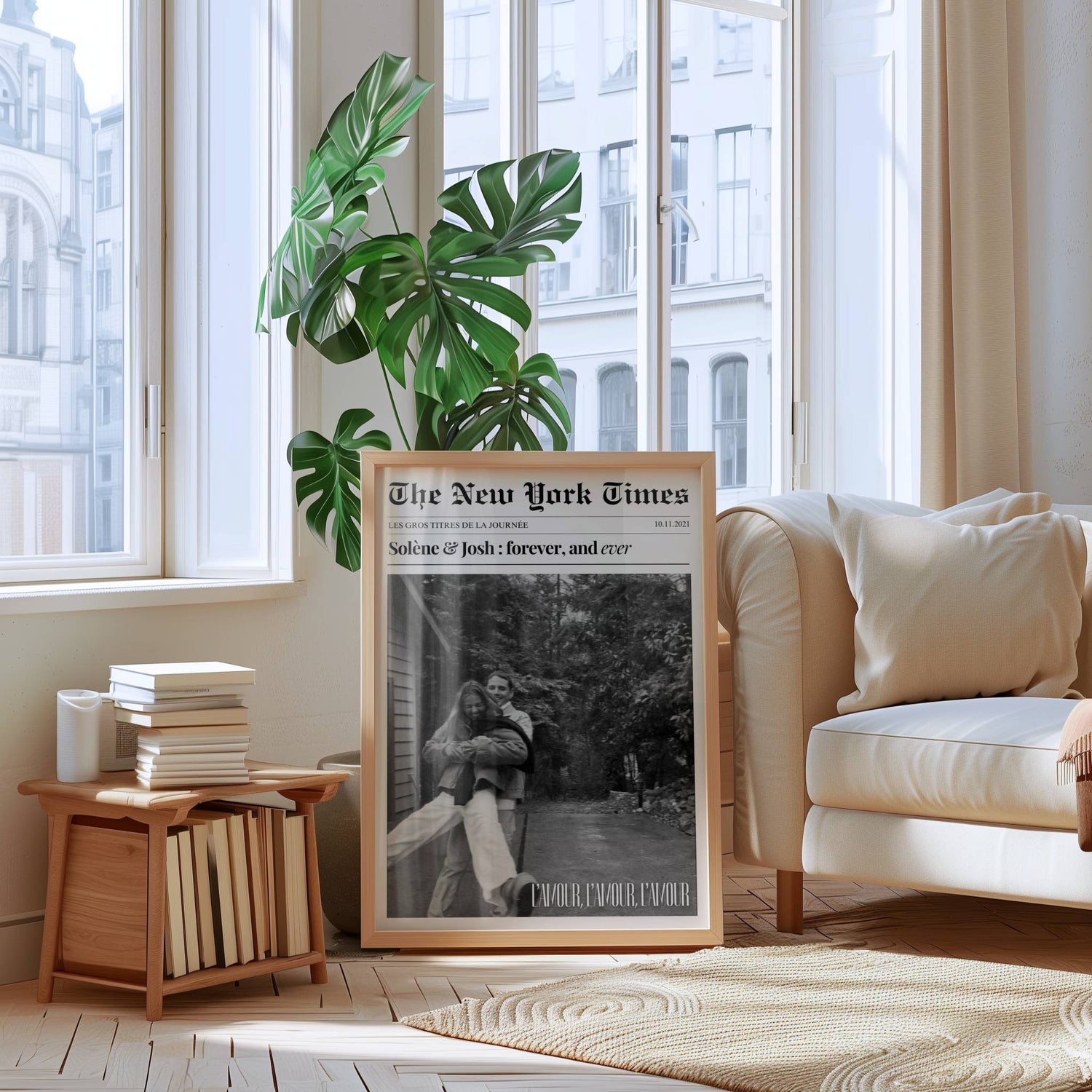 Poster façon journal rétro personnalisé : cadeau original dès 12€99