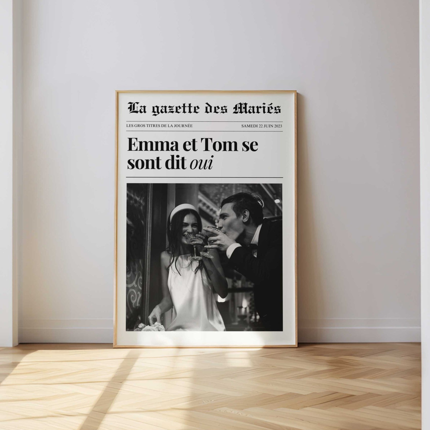 Poster façon journal rétro personnalisé : cadeau original dès 9€99